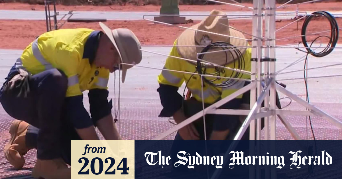 Video: World's largest radio telescope under construction in WA outback