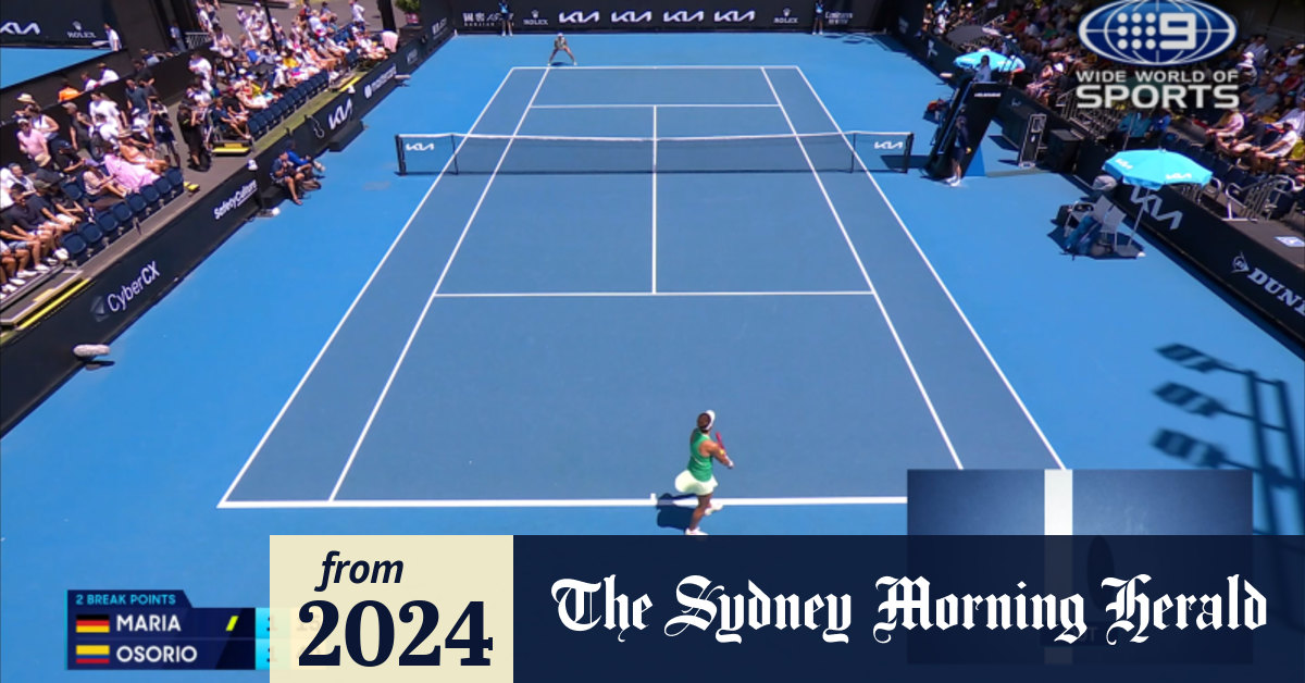 Video: Australian Open Highlights: Tatjana Maria v Camila Osorio