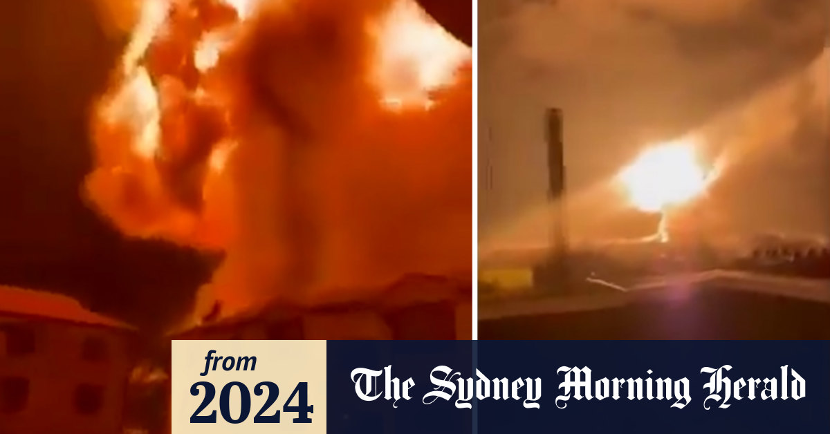 Video: Huge fire starts from gas explosion in Nairobi