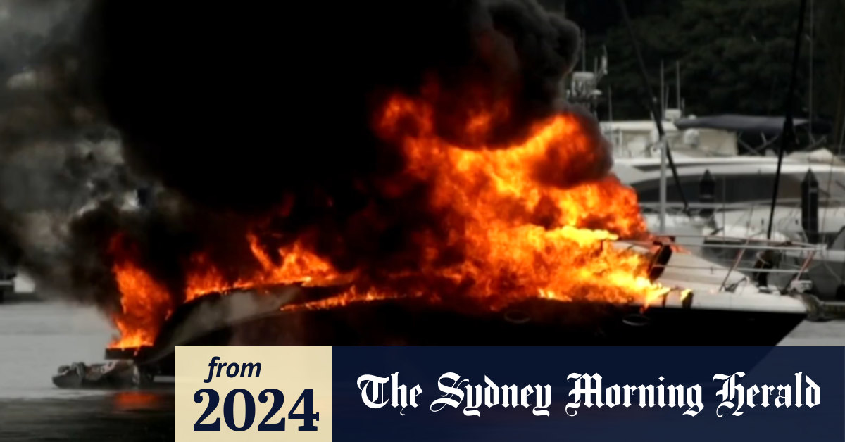 Video: Crews rush to marina after yacht bursts into flames