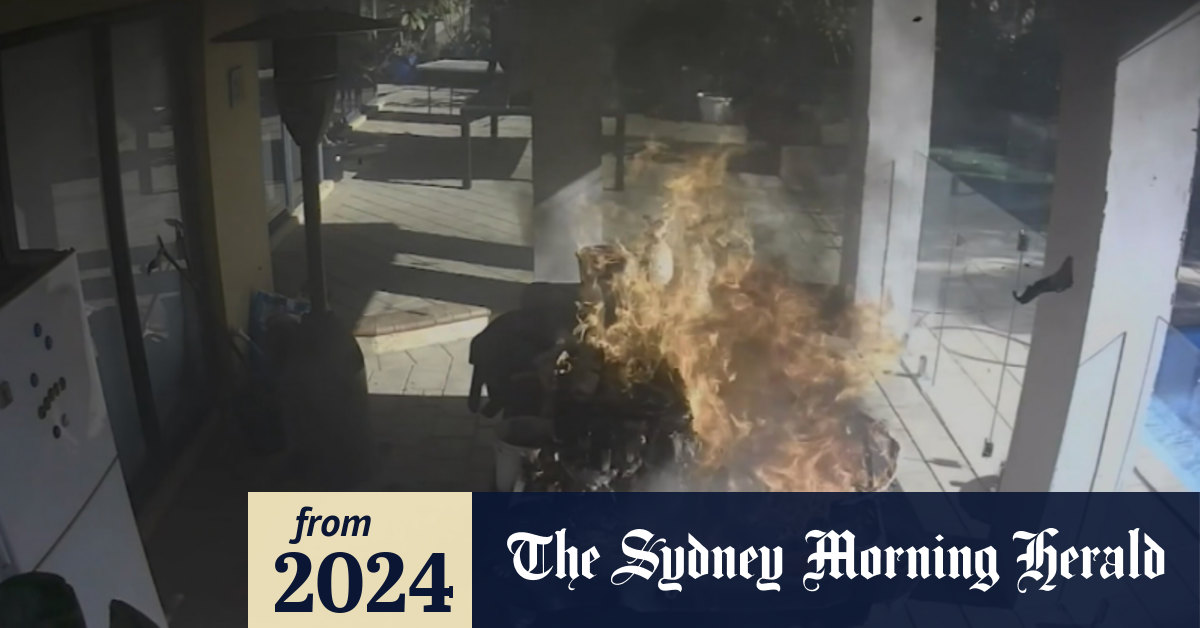 Video: CCTV captures lithium battery power tool fire