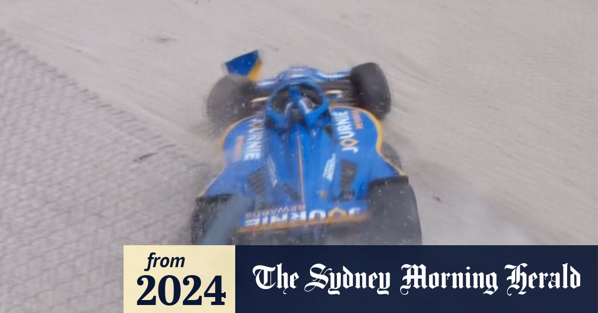 Video: IndyCar rookies collide in vicious crash