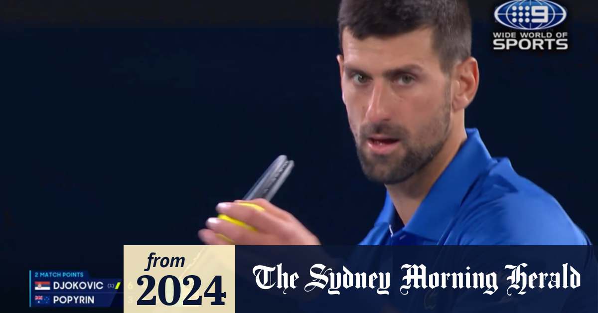 Video: Australian Open Highlights: Novak Djokovic v Alexei Popyrin