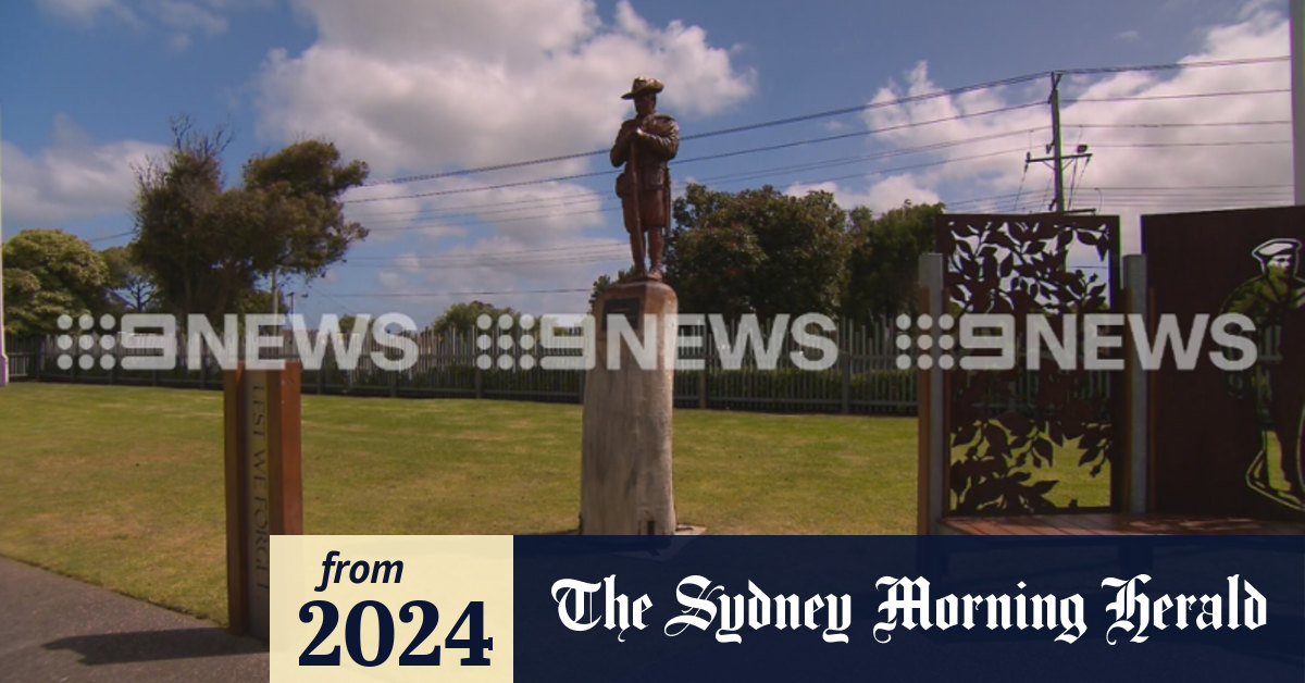 Video: Victoria RSL forced to remove war statue after Nazi symbol vandalism