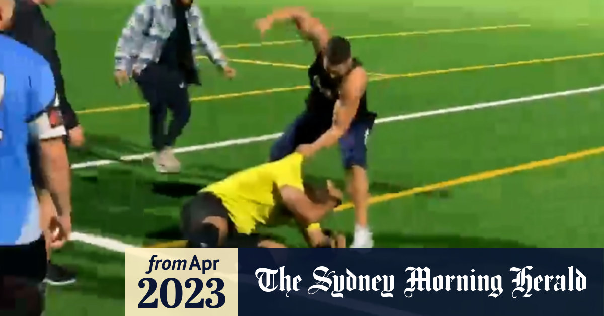 Video: Referee attacked at Sydney club soccer match.