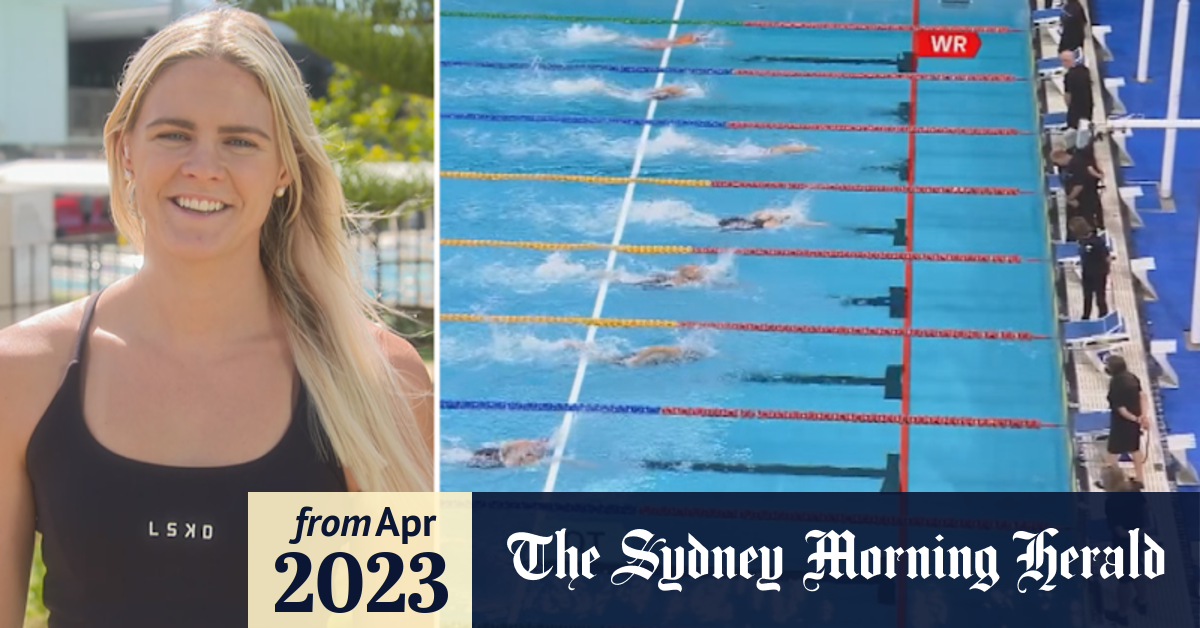 Video: Swim star explains freak injury