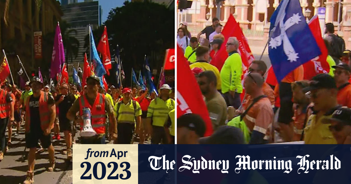 Video: Tens of thousands of tradies protest around Australia