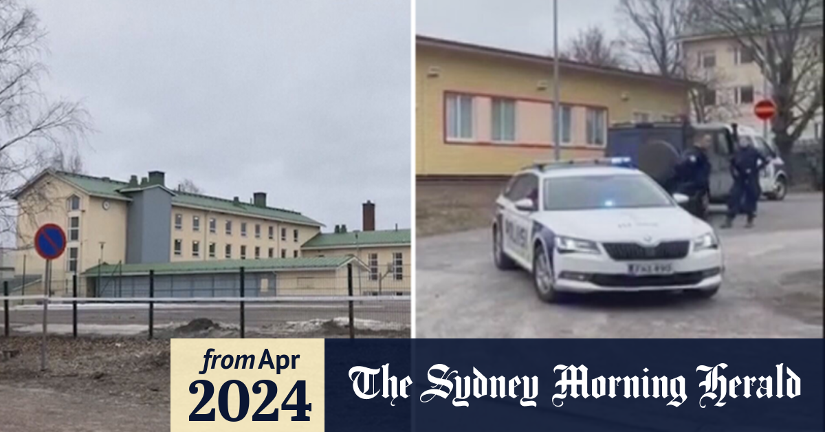 Video: Boy, 12, arrested at school in Finland after shooting dead student