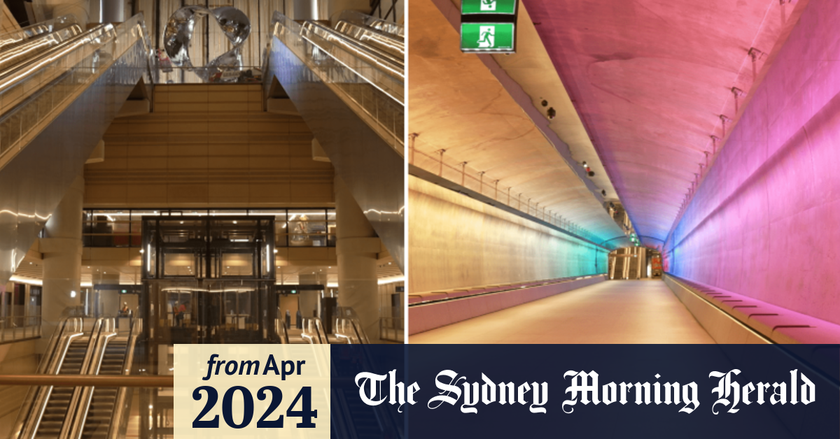 Video: Sydney's new underground metro train hub