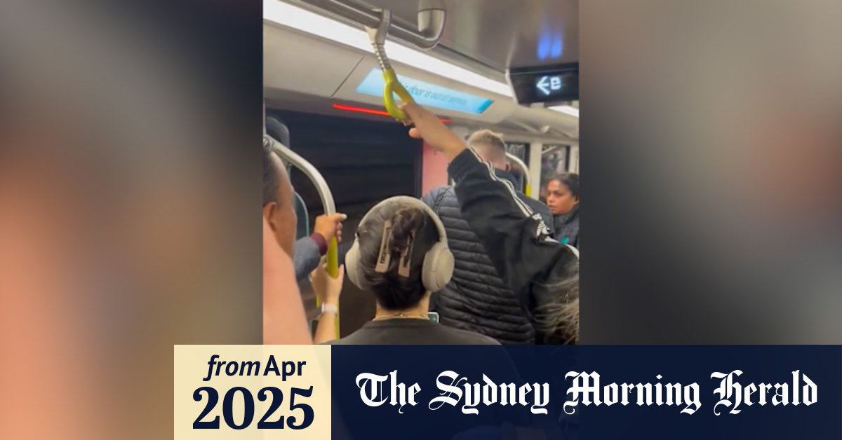 Video: Metro passengers left hanging on as door flies open on ...