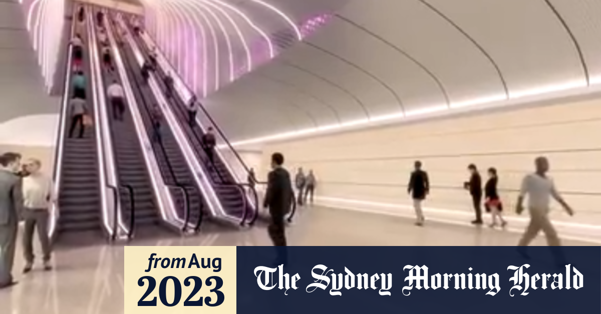 Video: Sneak peek inside new Martin Place metro station