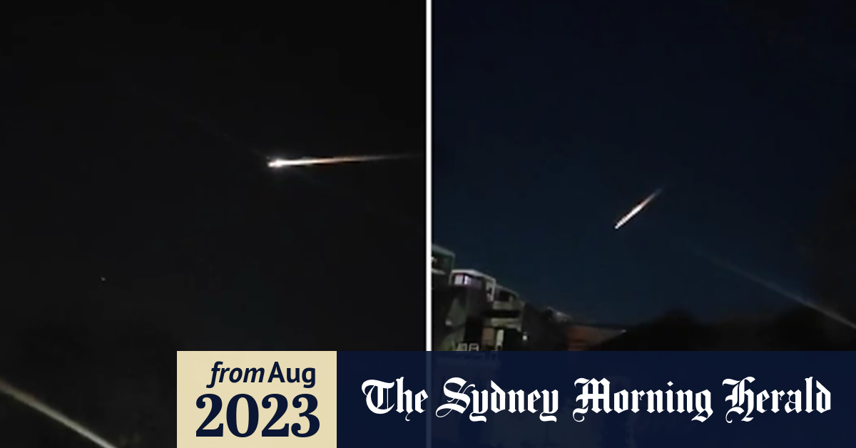 Video: Meteor spotted blazing through the sky above Melbourne