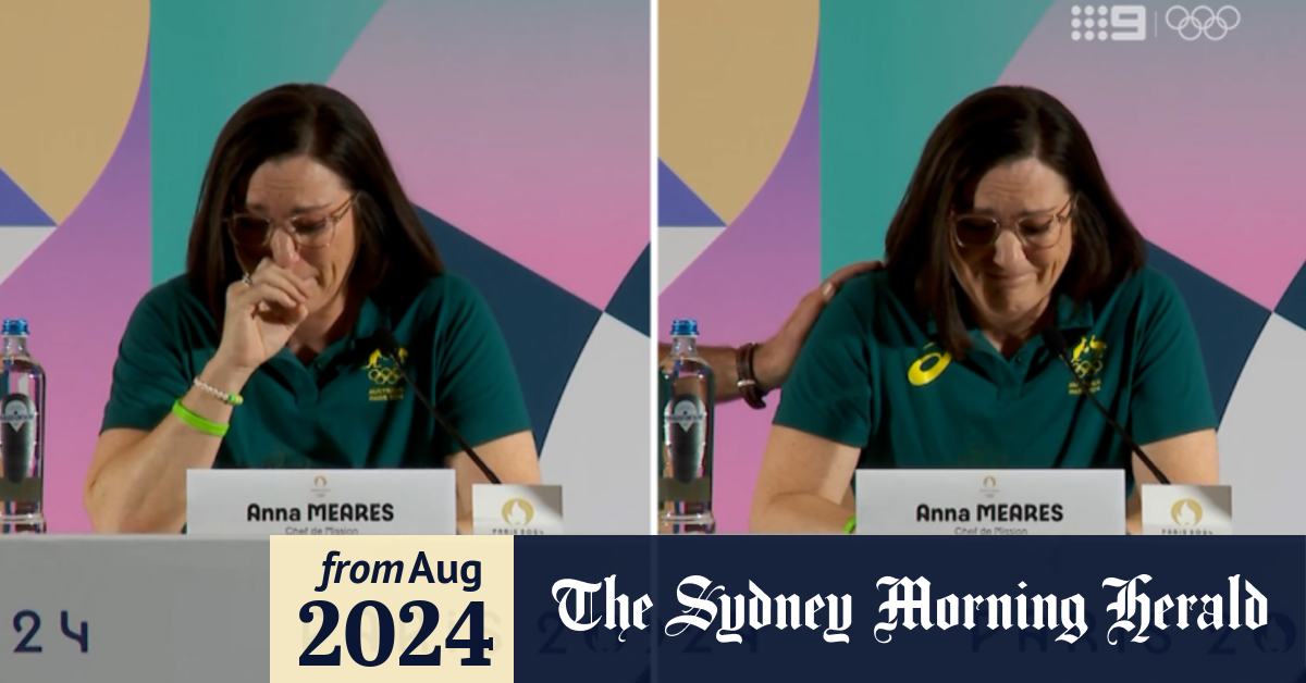 Video: Meares tears up paying tribute to Aussie Olympians