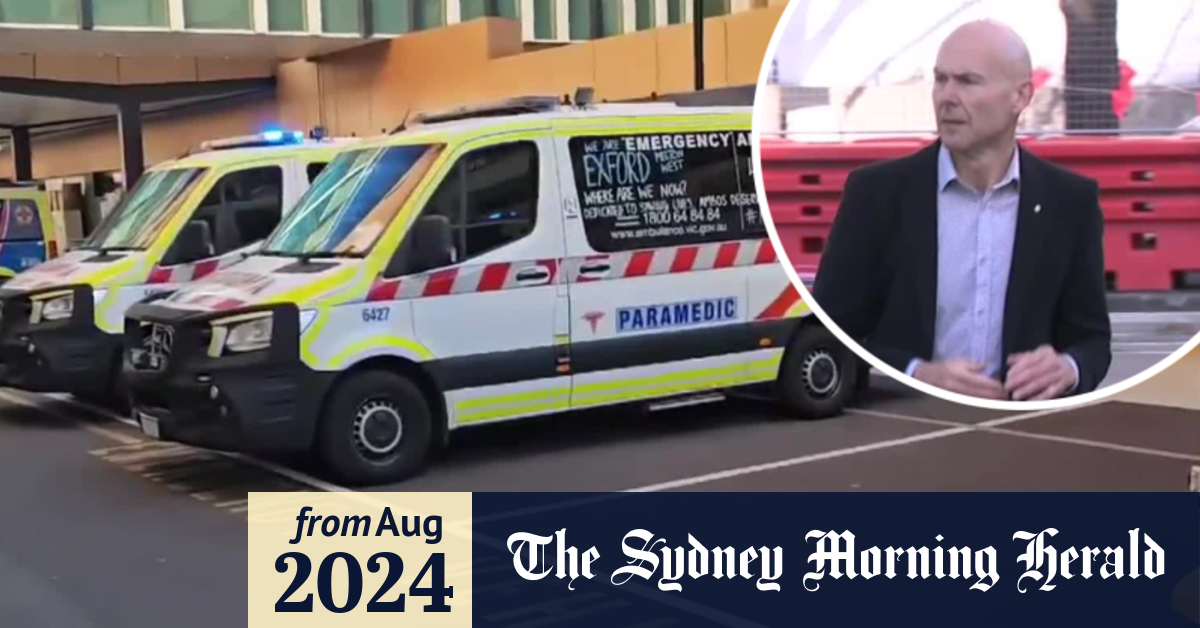 Video: New Ambulance Victoria boss on leave after first week