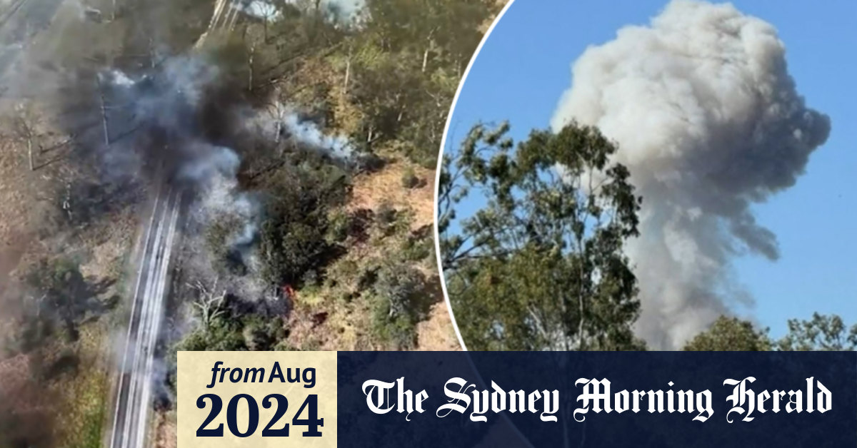 Video: One person dies in crash before explosion on Bruce Highway