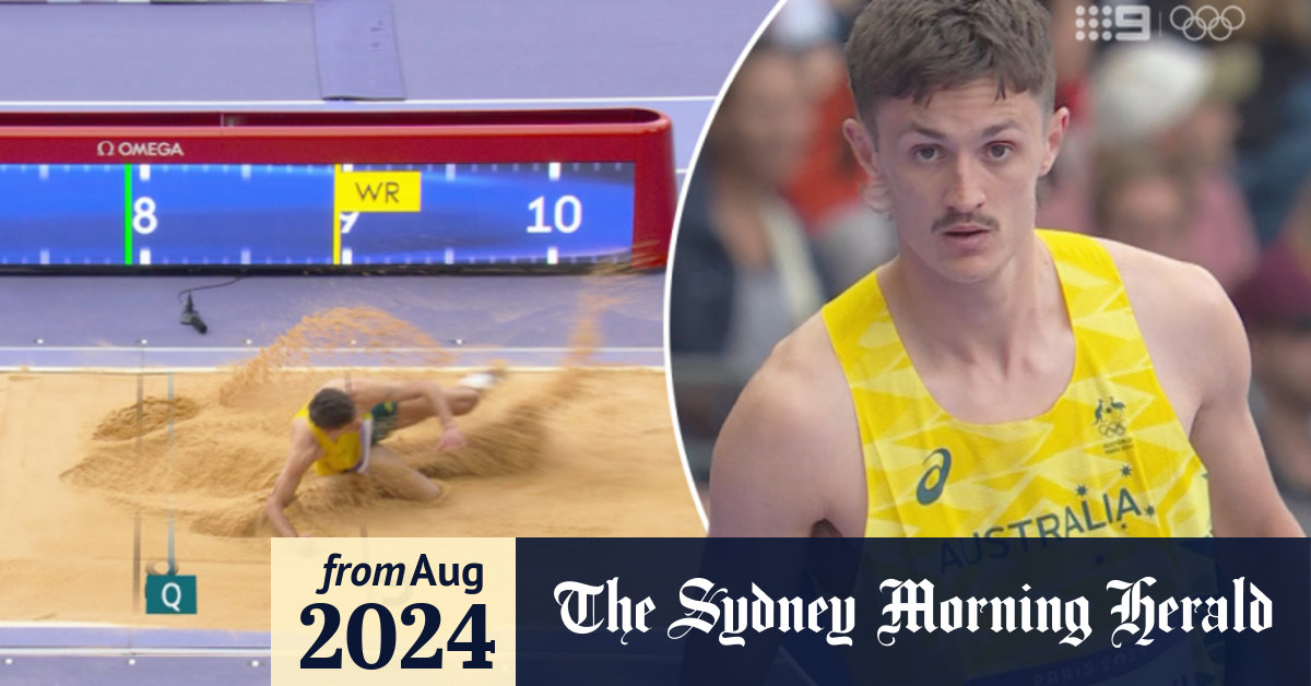 Video: Mitrevski falls short in long jump early