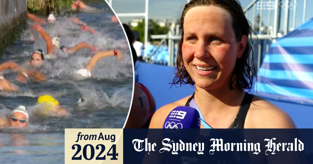 Video: Aussie reflects on silver medal-winning marathon swim