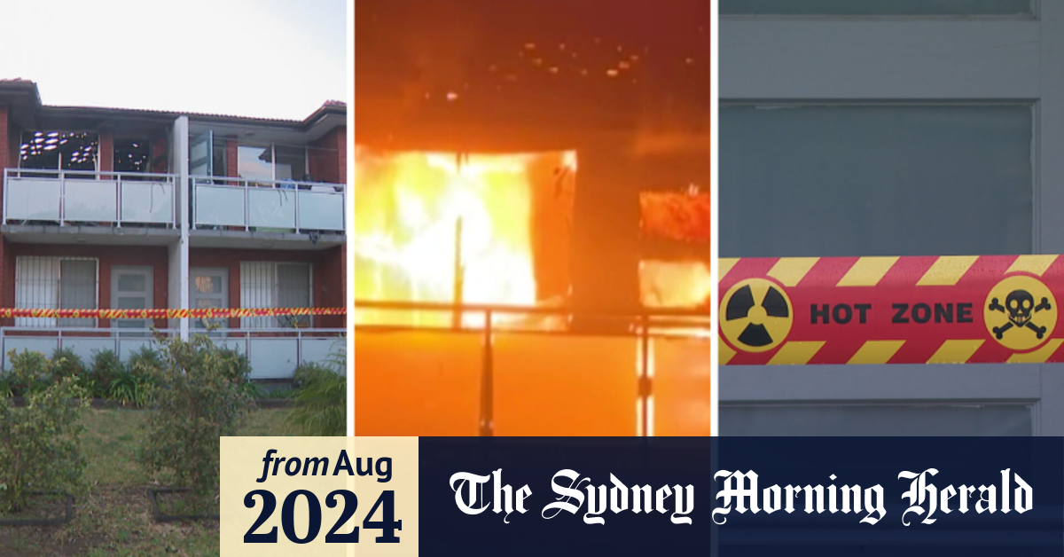 Video: Residents hailed heroes after fire tears through unit block