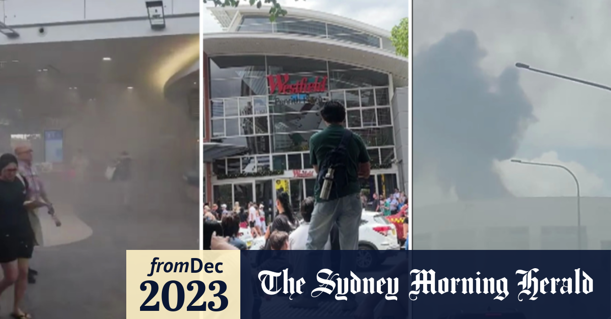 Video: Thousands evacuated after fire at Westfield
