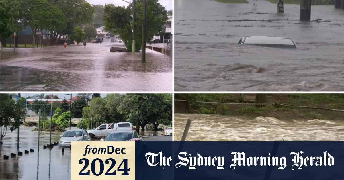 Video: Parts of Queensland hit with worst rain in 20 years