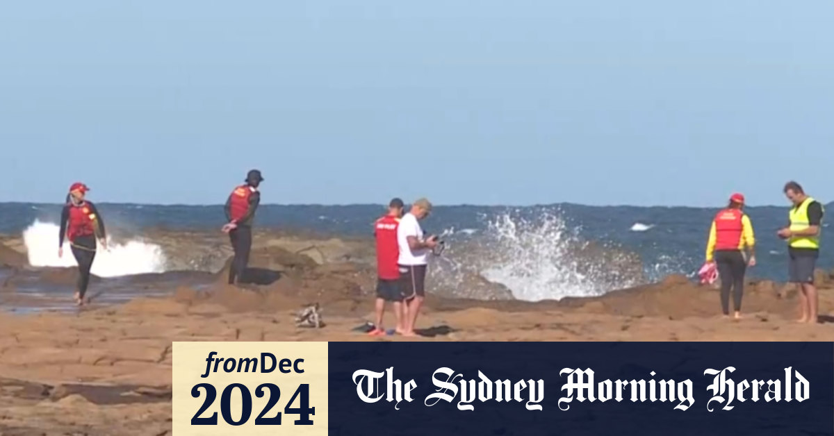 Video: Desperate search for teenager swept off rocks