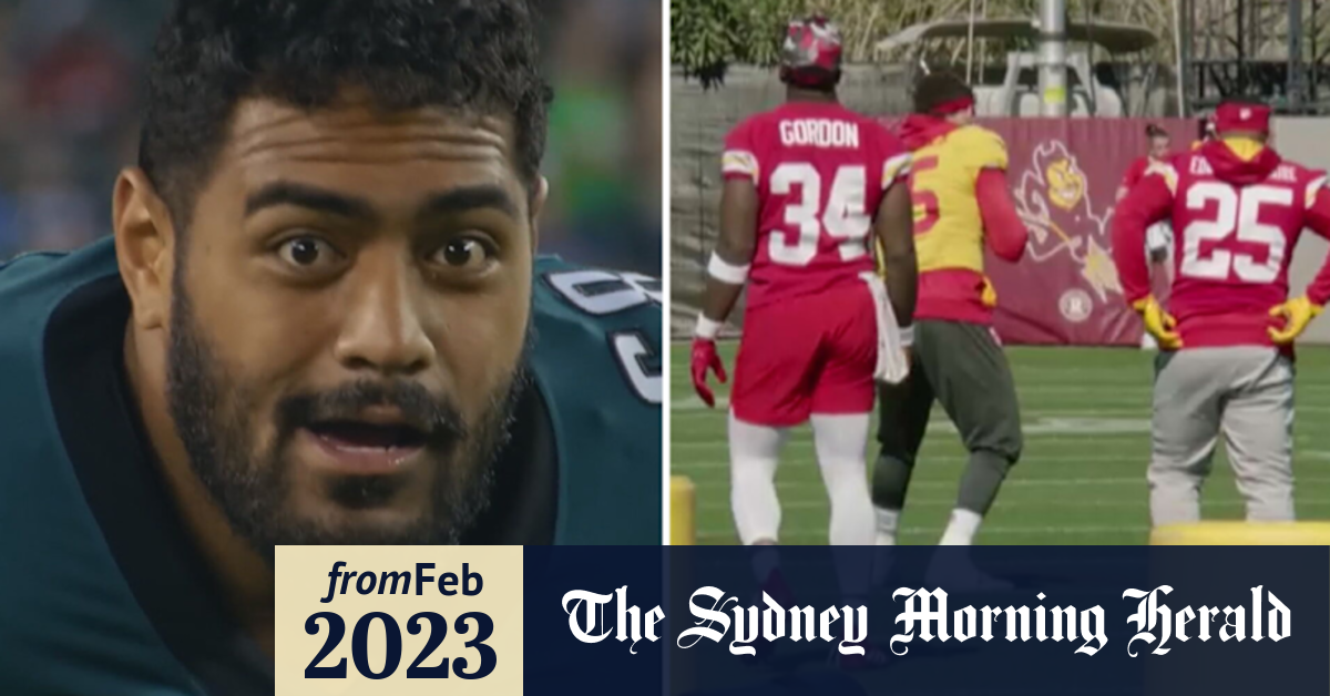 Video: Two Australian NFL players star in Super Bowl 57