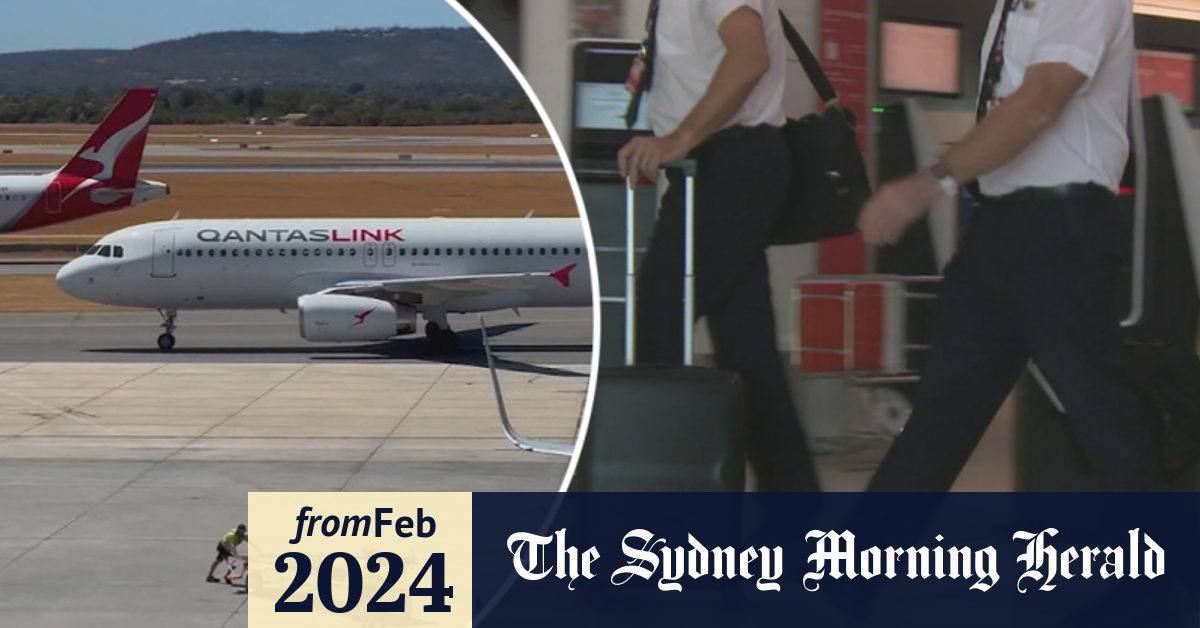 Video: QantasLink pilots to strike at Perth Airport