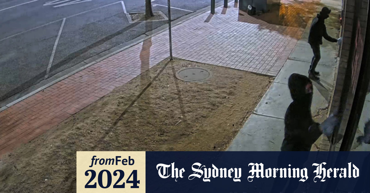 Video: CCTV shows pair smashing windows and graffiting Premier Jacinta ...
