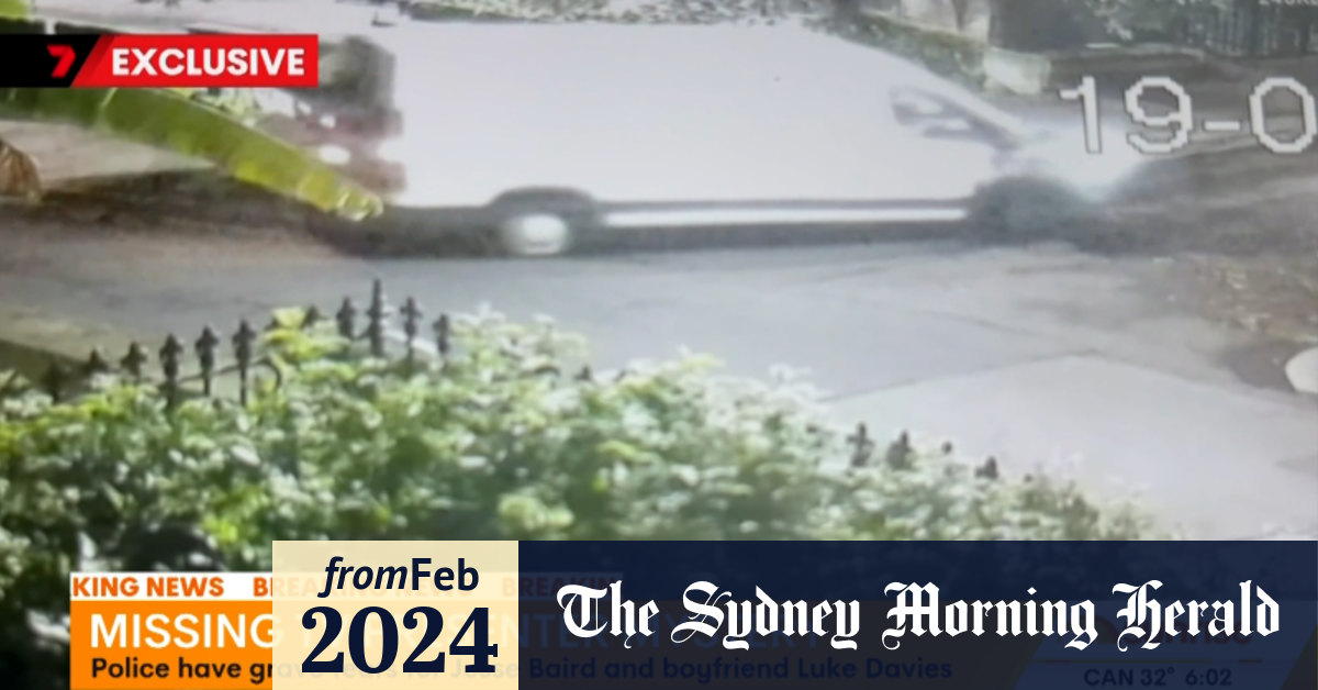 Video: CCTV shows white van outside missing person's house