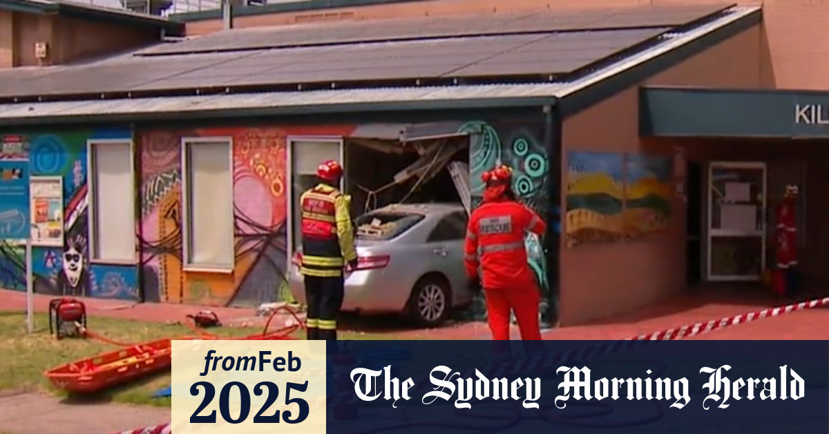 Video: Three injured as car smashes into community centre