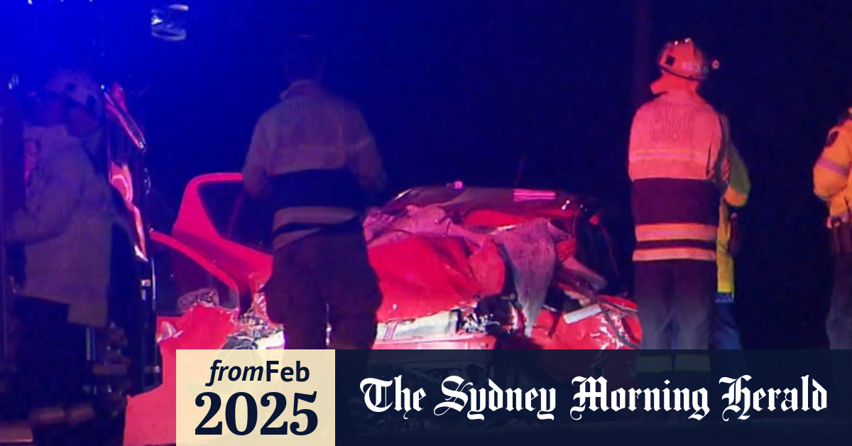 Video: Dashcam shows moment car sent flying into truck