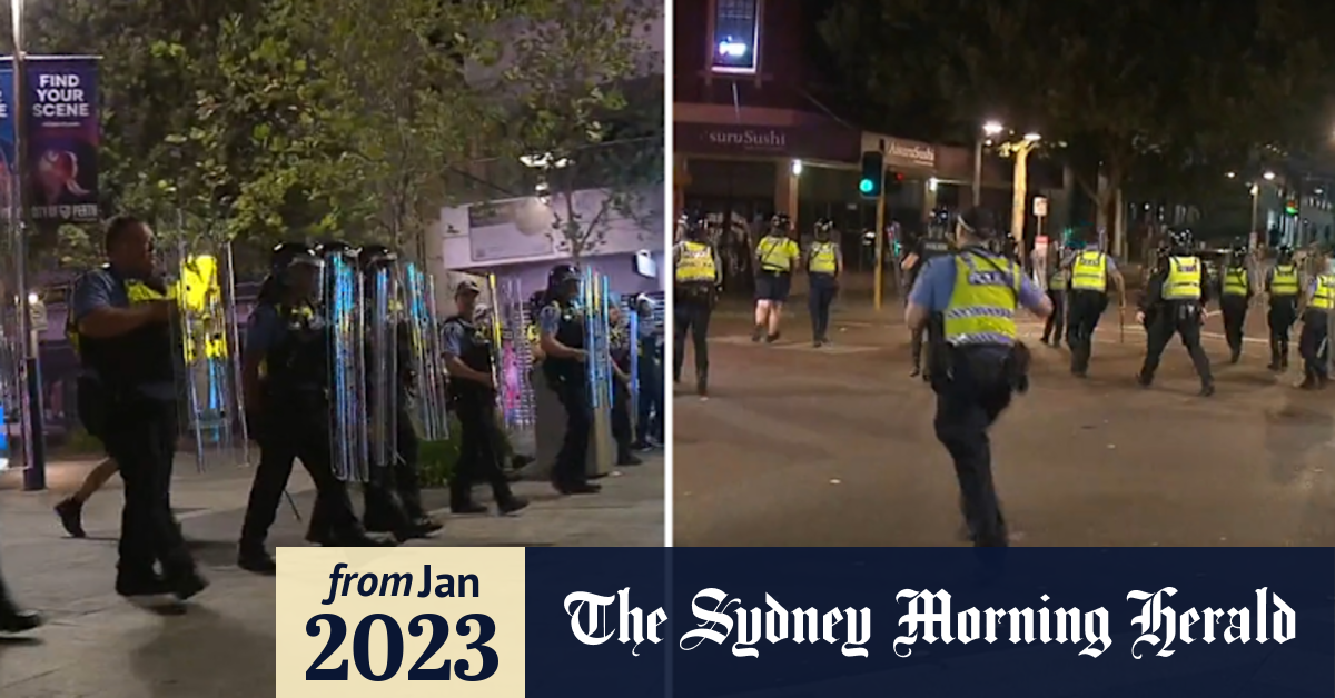 Video: Two riots break out in Perth on Australia day
