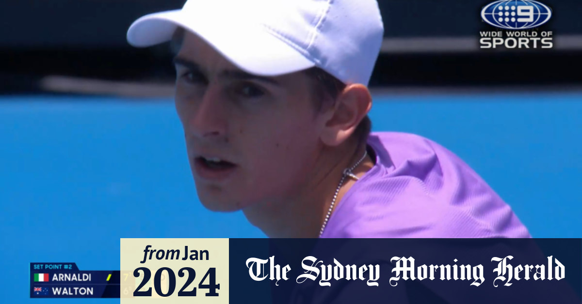 Video: Australian Open Highlights: Adam Walton v Matteo Arnaldi