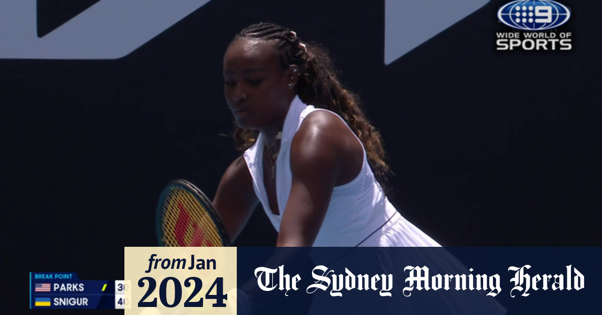 Video: Australian Open Highlights: Alycia Parks v Daria Snigur
