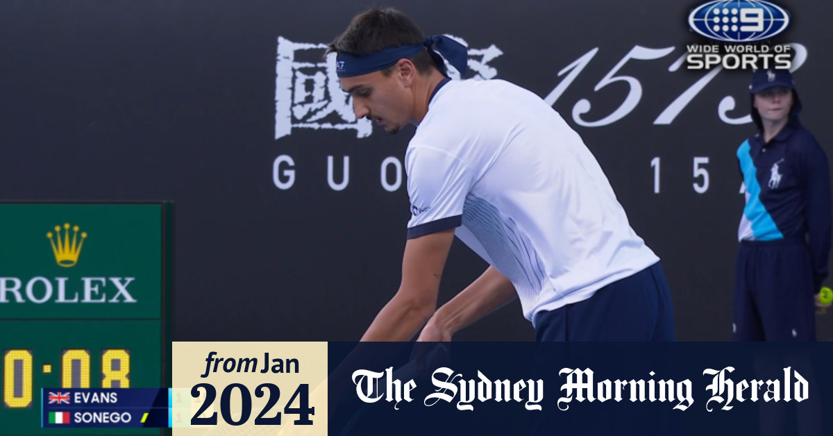 Video: Australian Open Highlights: Daniel Evans v Lorenzo Sonego