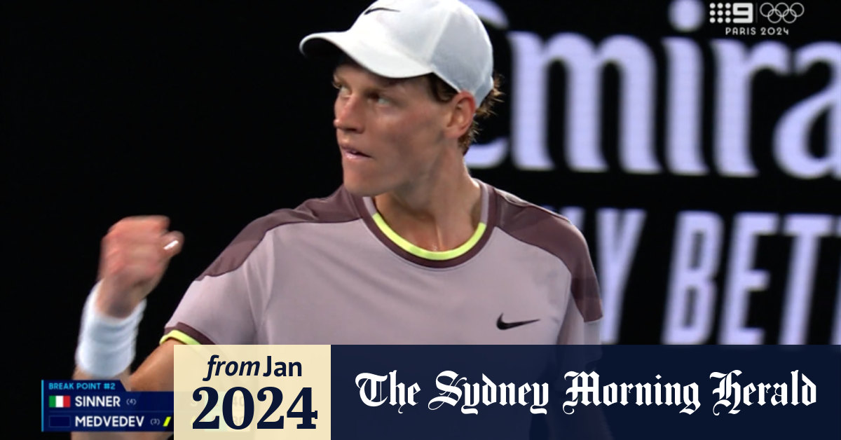 Video: Sinner gets glimpse of hope with break back