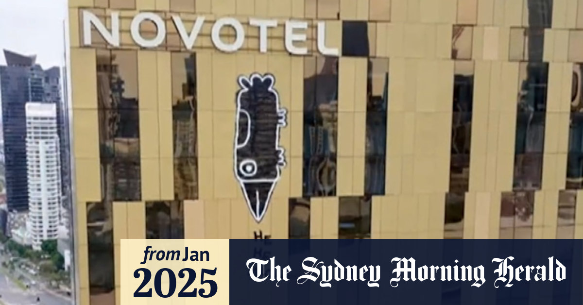 Video: Mystery man behind iconic 'Pam the Bird' tag in Melbourne arrested