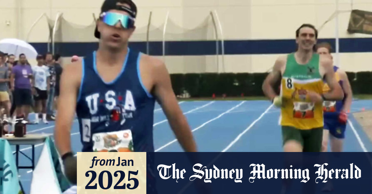 Video: Nick Finch comes third in the 2023 'Beer Mile' world titles