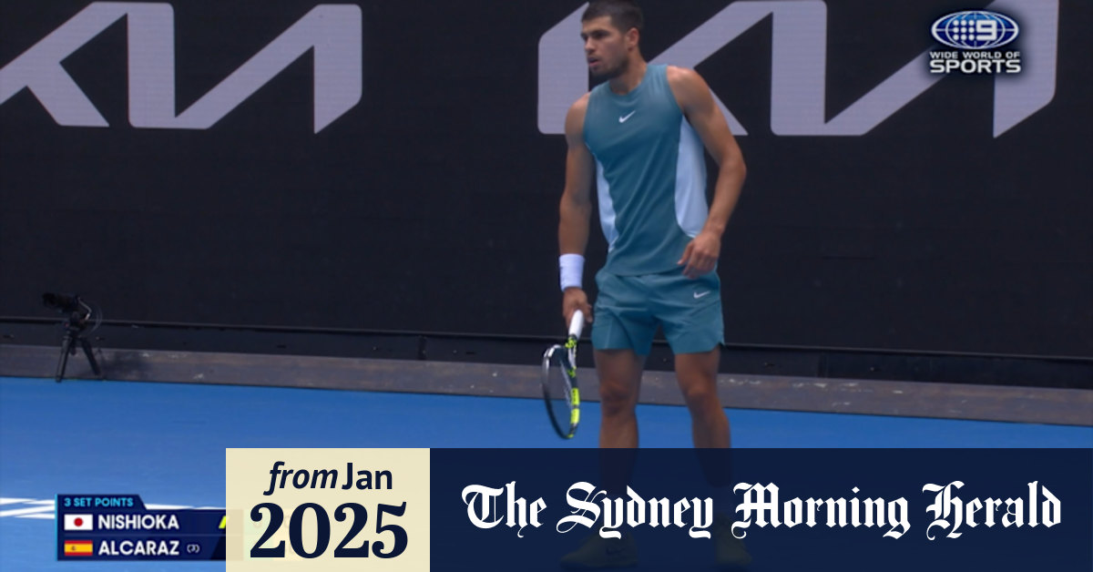 Video: Australian Open Highlights: Yoshihito Nishioka v Carlos Alcaraz