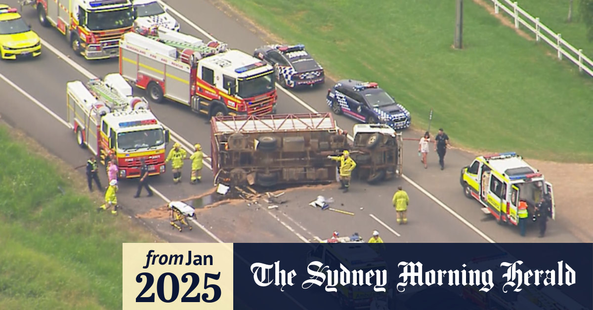 Video: Highway patrol cop fighting for life after crash