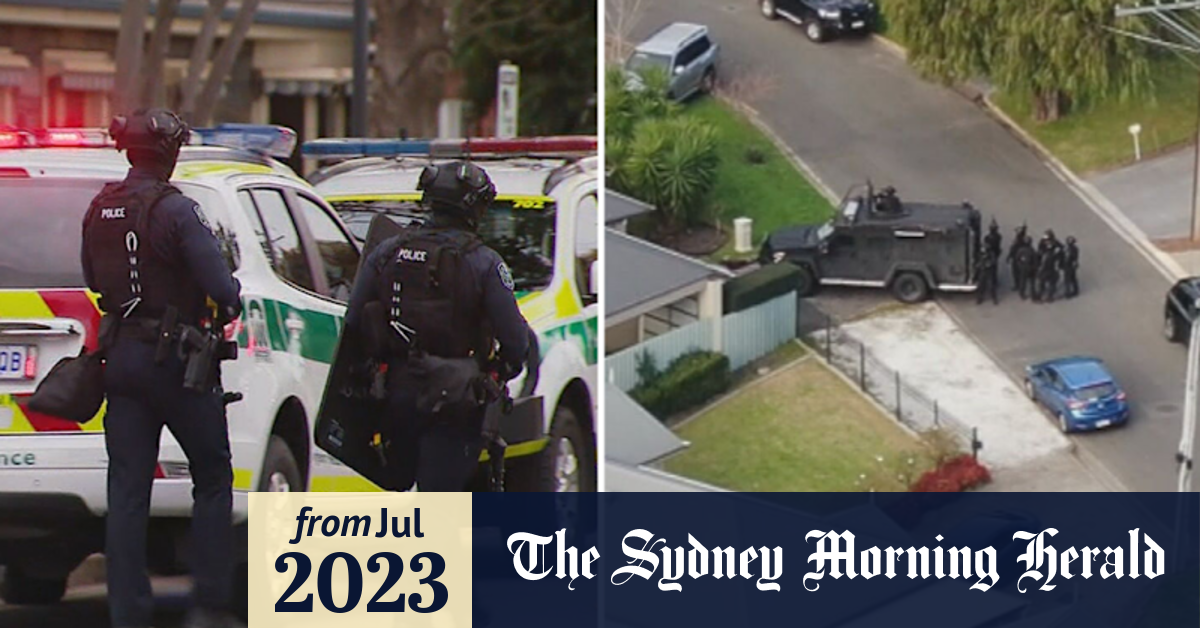 Video: Man charged with murder after four-hour siege in Adelaide