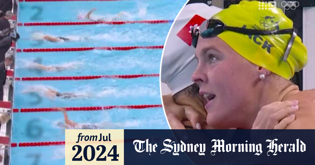 Video: Jack finishes second in 100m freestyle semi