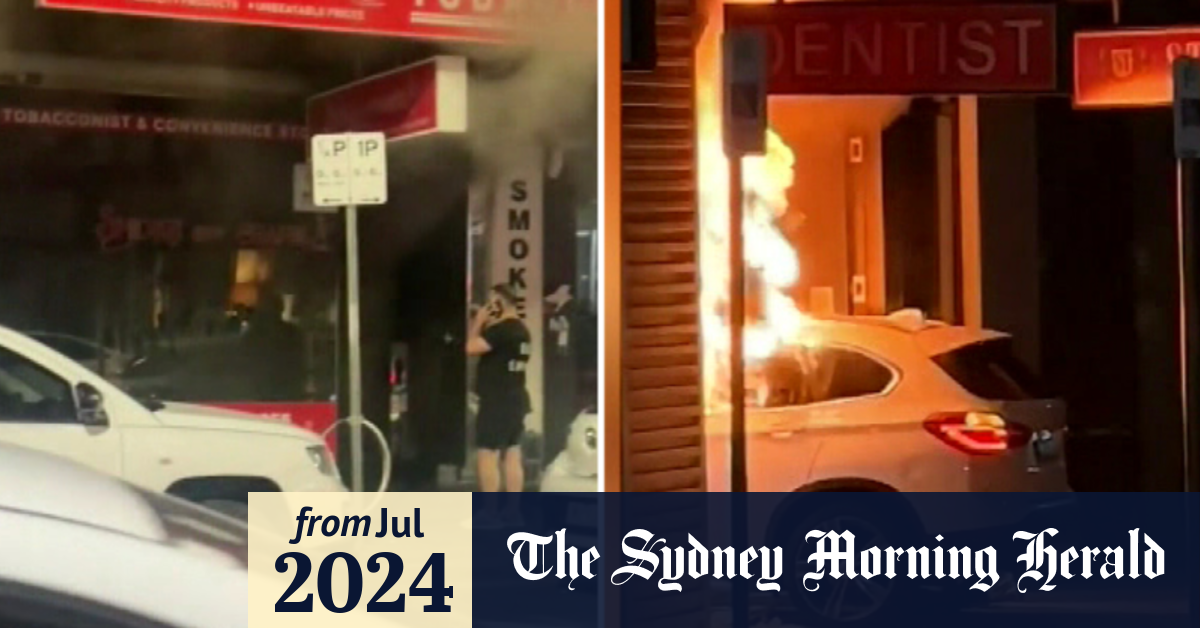 Video: Residents make lucky escape after smoke shop firebombed