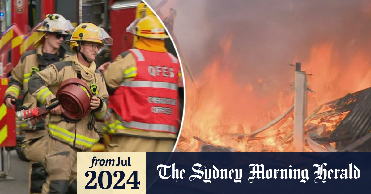 Video: Monster fire tears through three homes