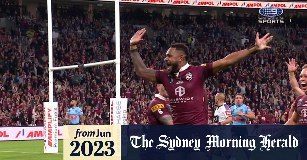 Video: Hammer finishes awesome Maroons try