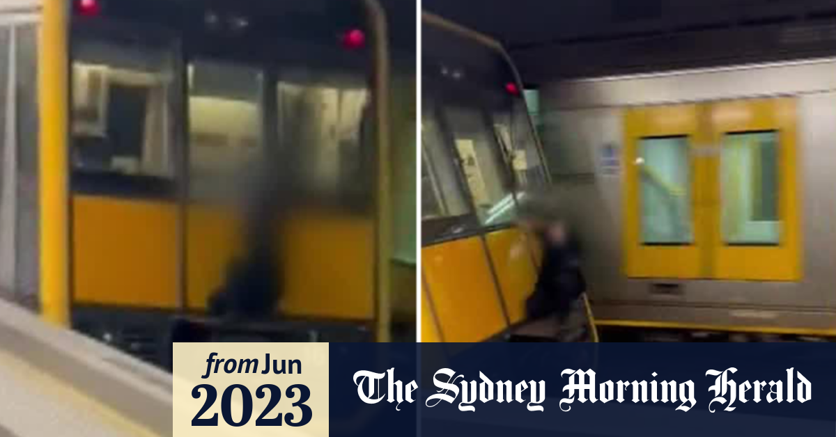 Video: Teen filmed train surfing on carriage