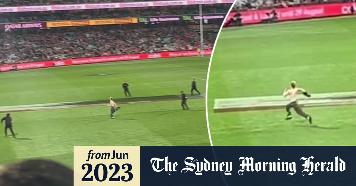 Video: Man charged over alleged streaking