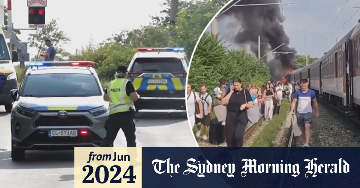 Video: Five dead after train hits bus in Slovakia