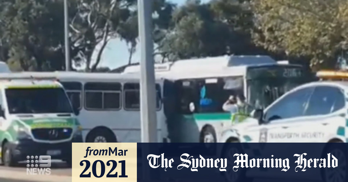 Video: Ten injured in Perth school bus crash