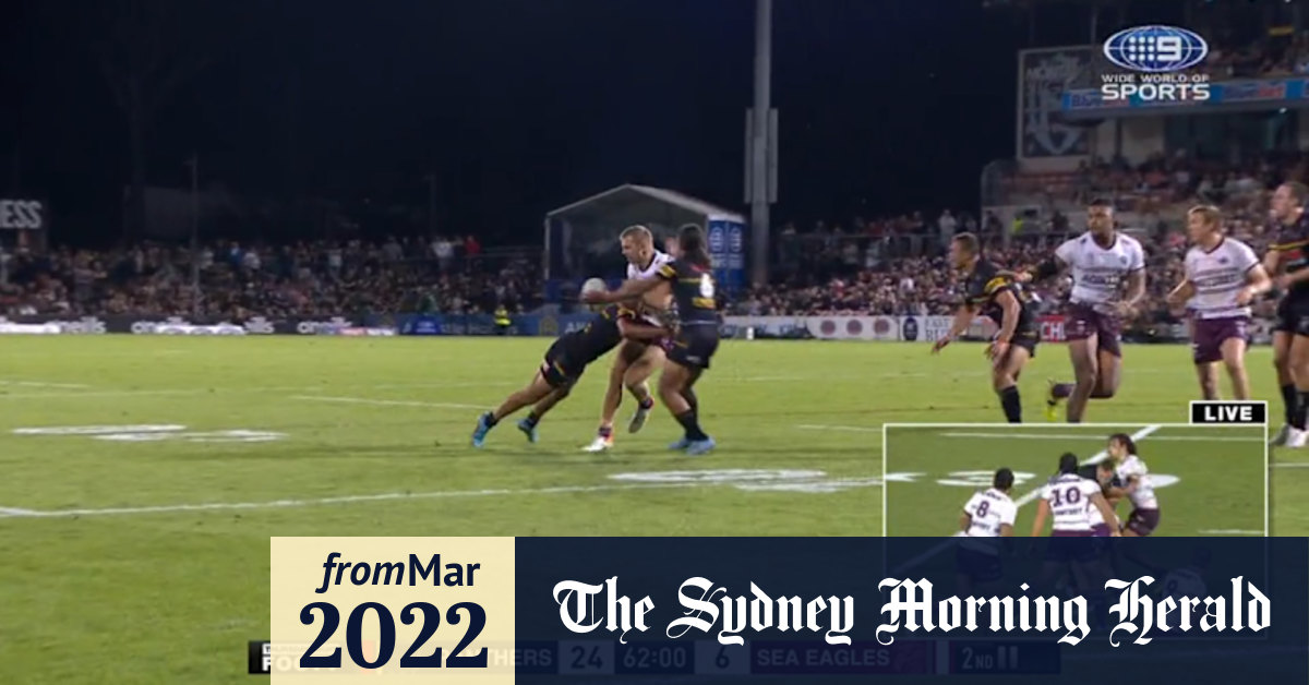 Video: Tommy Turbo poleaxed by crunching Panthers hit